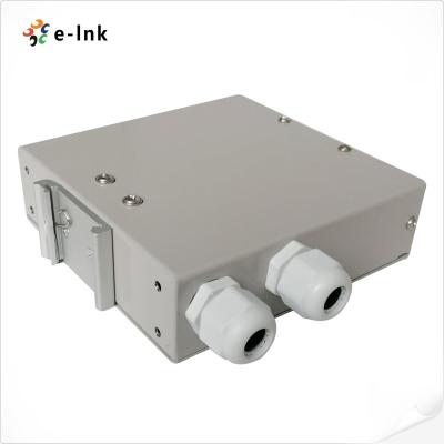 China 6-Port DIN-Schienen-Faserspleißbox mit 12-Faser-Spleiß-Multi-Adapter-Unterstützung zu verkaufen