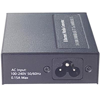 중국 붙박이 전력 공급을 가진 1개의 SFP 공용영역 섬유 이더네트 매체 변환기 판매용