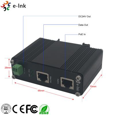 China Poder industrial sobre a montagem do trilho do RUÍDO do apoio da saída do divisor 20W/24VDC dos ethernet à venda