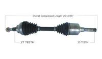 Quality Aluminum C.V. Joint CV6z3b436ap Front Left Axle Shaft for Ford Escape 2013 2017 for sale