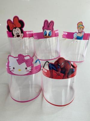 Cina Prova di plastica riutilizzabile della spruzzata della visiera dei bambini chiara 3 anni di vita in vendita