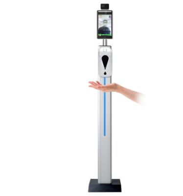 Cina La serratura di porta antizanzare LCD a 8 pollici Smart affronta il dispositivo della temperatura del riconoscimento con la macchina fotografica in vendita