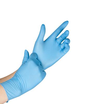 Cina Spolverizzi i guanti eliminabili liberi dell'esame medico del nitrile dei guanti protettivi in vendita