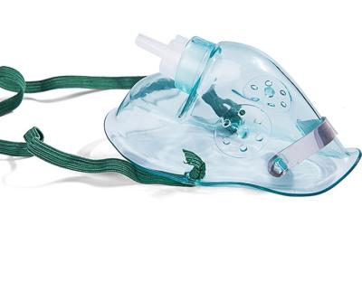 Cina Maschera di ossigeno medica eliminabile del PVC con il lattice della tubatura libero in vendita