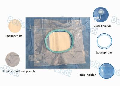Cina C chirurgica eliminabile - la sezione imballa, sacchetto di raccolta fluido integrato pacchetto ostetrico con il supporto del cavo in vendita