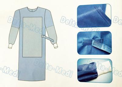 Cina Tie On Disposable Sterile Gowns , Disposable Operating Gowns Wood Pulp Spunlace Fabric in vendita