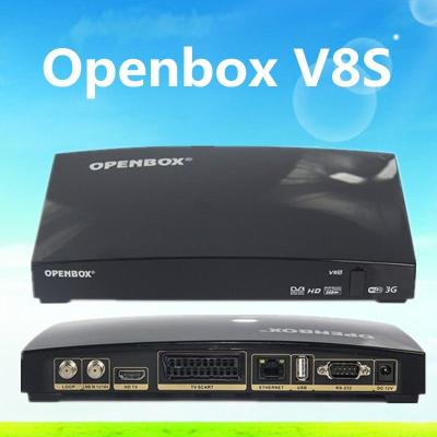 China Receptor de satélite abierto V8S/V8 - ayuda USB Wifi 3G de la caja de la original de S en venta