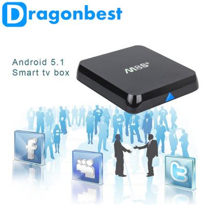 中国 アンドロイド 5.ギガビット RJ45 2g 8g A9 の 1 つの 4k TV 箱 M8S のプラス 販売のため