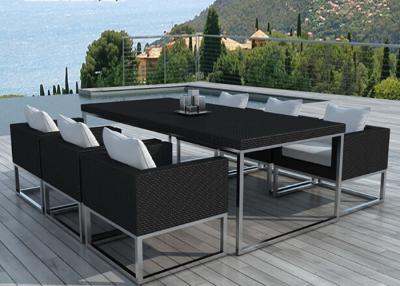 Cina Rattan quadrato grazioso che pranza all'aperto stabilito per la sala riunioni, ristorante in vendita