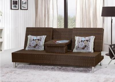 Cina Letto di sofà accatastabile del rattan del PE della mobilia del salone resistente all'uso in vendita