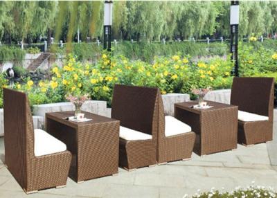 Cina Insiemi all'aperto per qualsiasi tempo di Antivari del rattan del club con il banco della parte posteriore di livello in vendita