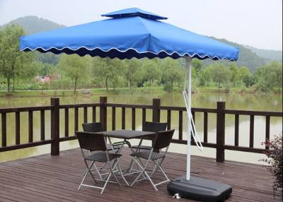 Cina Il parasole rettangolare all'aperto blu del giardino dell'ombrello di Sun con 360 gradi gira in vendita