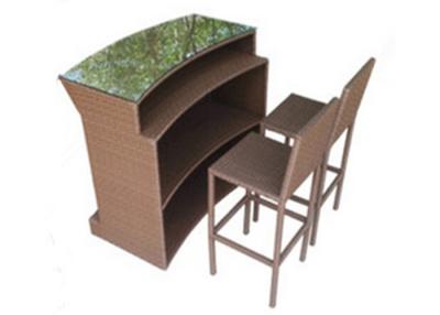 Cina Caffè con la Tabella di plastica di Antivari del rattan del compartimento, resistente di acqua in vendita
