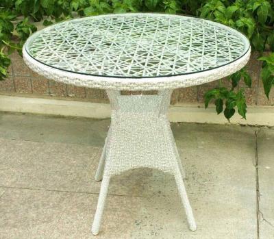 Cina Resistente di acqua da tavola all'aperto rotondo del giardino del rattan della mobilia del rattan in vendita
