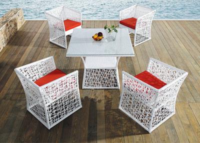 Cina L'anti sala da pranzo UV del rattan del caffè mette la mobilia all'aperto del rattan in vendita
