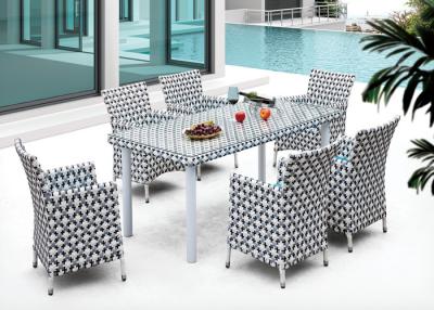 Cina Insieme dell'interno del salone e della sala da pranzo della mobilia del rattan della grata dell'hotel in vendita