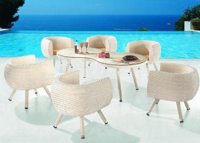 Cina Mobilia all'aperto del rattan di Seat di forma di U 8 insiemi di Antivari del rattan della Tabella della cifra in vendita