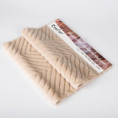 Cina Tessuti a maglia di pelliccia finta per abbigliamento a taglio morbido in pila 100% poliestere in vendita