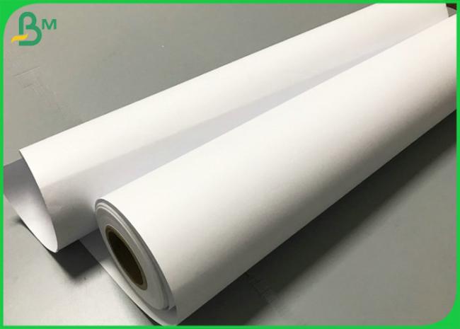 Rollo blanco del papel de trazador del llano 20LB cad del tamaño de A0 A1 para la impresión del chorro de tinta Rollo blanco del papel de trazador del llano 20LB cad del tamaño de A0 A1 para la impresión del chorro de tinta