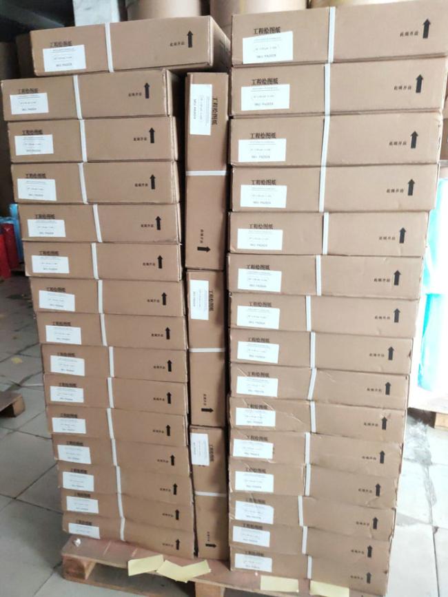 Rollo blanco del papel de trazador del llano 20LB cad del tamaño de A0 A1 para la impresión del chorro de tinta  Rollo blanco del papel de trazador del llano 20LB cad del tamaño de A0 A1 para la impresión del chorro de tinta