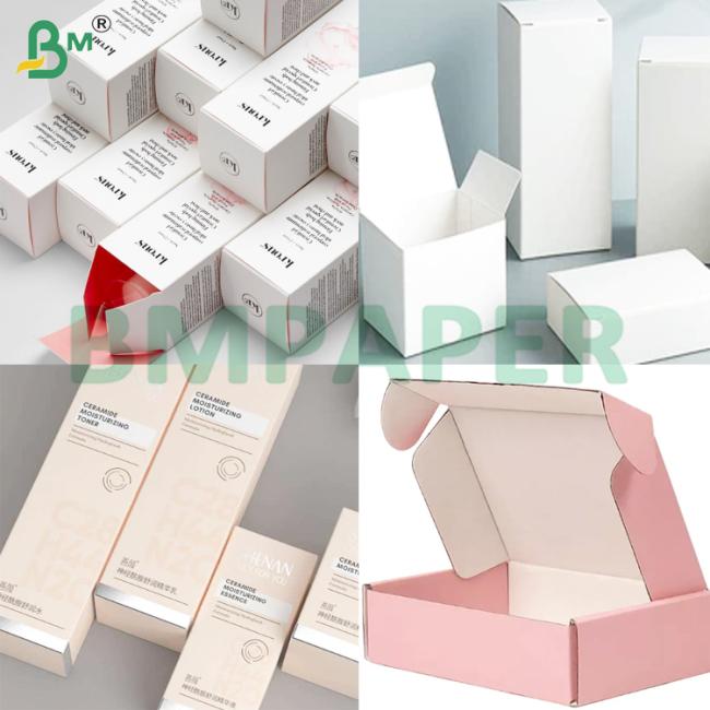 140+100+140gsm White E Flute Corrugated Board High Stiffness 140+100+140gsm White E Flute Corrugated Board High Stiffness
