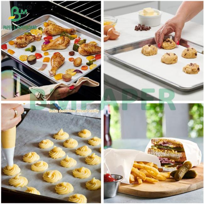 Oven Safe Kitchens Bleached Nonstick Baking Parchment Paper Roll 12 in x 45 ft Oven Safe Kitchens Bleached Nonstick Baking Parchment Paper Roll 12 in x 45 ft