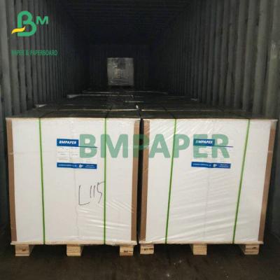 China 80LBS 100LBS Texto mate C2S Papel blanco de grano largo para imprimir folletos en venta