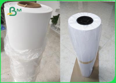 China papel de la marca 60gsm/papel del modelo blanco brillante de la anchura de 48 pulgadas en venta