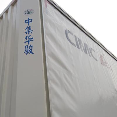 CIMC HUAJUN Trailer Curtain Tensioner 3 Axles 40 ft Drop Deck for Dry Cargo