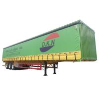 Quality 10.00R20/ 11.00R20/ 12R22.5 Tires 60 Ton Van Semi Trailer with Dual Line Braking System for sale