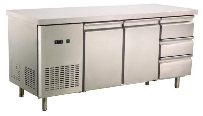 Cina Frigoriferi professionali della Tabella della doppia porta con tre cassetti, 350L 1800×700×850 (millimetri) in vendita