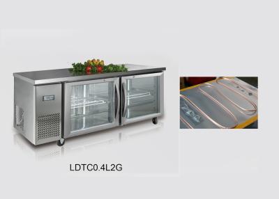 Cina L'elettricità statica che raffredda una pizza di vetro di due porte ricambia 440L, frigorifero commerciale di Undercounter in vendita
