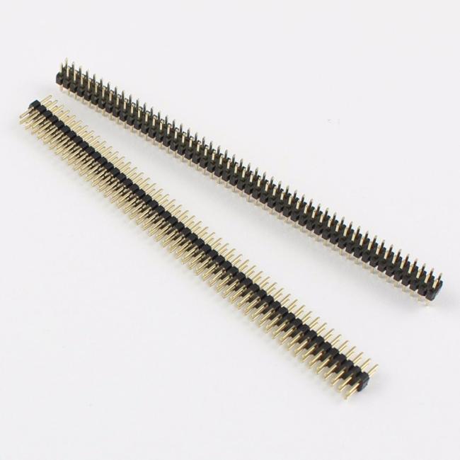 Pitch 1.0mm 2x50 pin press fit header double row straight pin header 1mm pitch board spaces double plastic pin header connector