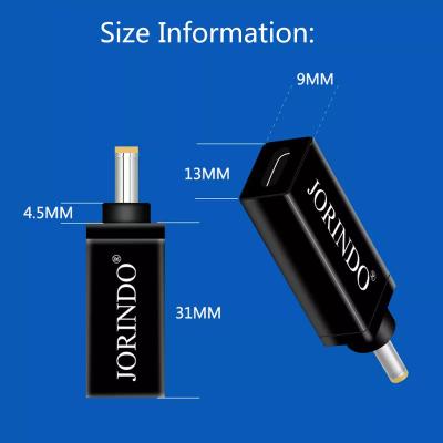 중국 100W USB 유형 C 암-DC 5.5x2.5mm 수 PD 커넥터 고속 고속 충전 판매용