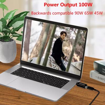 중국 100W USB 유형 C 암-DC 5.5x2.5mm 수 PD 커넥터 고속 고속 충전 판매용