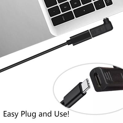 중국 100W USB 유형 C 암-DC 5.5x2.5mm 수 PD 커넥터 고속 고속 충전 판매용