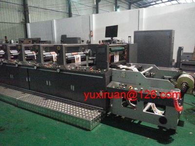 China 5 Farbe/6 färben Flexo-Druckmaschine mit glasierendem UVsystem zu verkaufen