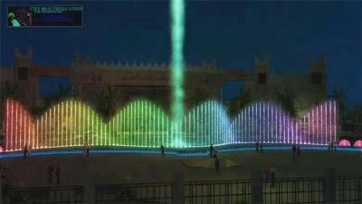 中国 十字の振動回転式ノズルの長方形の池音楽ダンスの噴水 販売のため