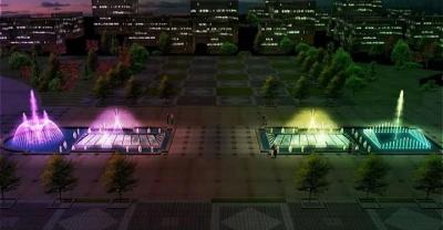 중국 프로그램 제어 LED 램프와 함께 휴대용 물 분수 판매용