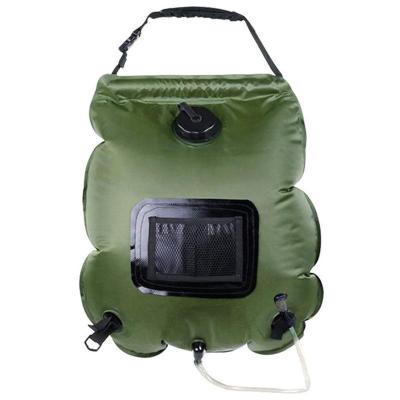 Cina 20L PVC Portable Outdoor Camping Shower Bag per doccia solare riscaldata in verde o blu in vendita