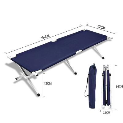 Cina 190X62X42cm di alluminio ripiegabile da esterno letto ripiegabile 600d Oxford Camping in vendita