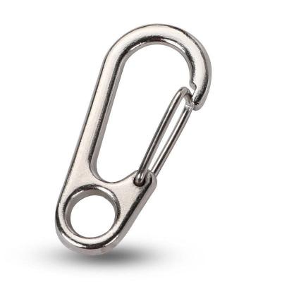 China Mini Aluminio EDC Carabiner Clip Keychain Key Ring Snap Hook Paquete Peso bruto 0,050kg en venta