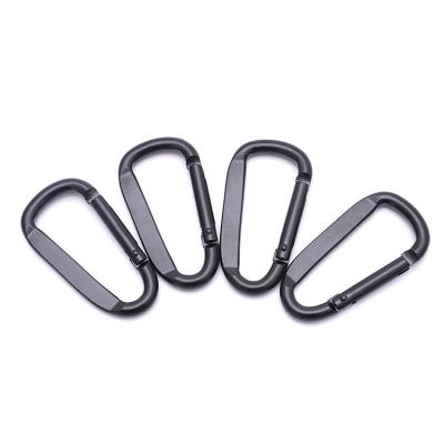 China Costo de envío Aluminio Flat D Ring Metal Keychain Carabiner Hook Muestras US 1/piece en venta