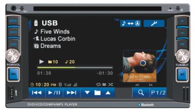 Cina lettore DVD universale dell'automobile del touch screen LCD 800 * 480 4,1/5,1 canali in vendita