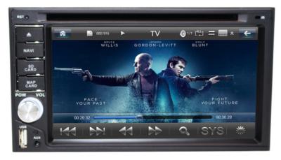 Cina 45W nero 1024 * lettore DVD capacitivo del poggiacapo del touch screen 600 per l'automobile in vendita