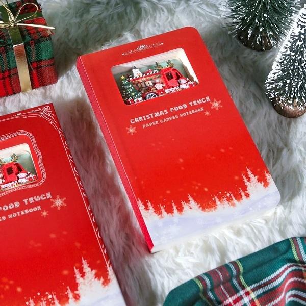 Notebook set displayed in various retail and corporate gifting scenarios