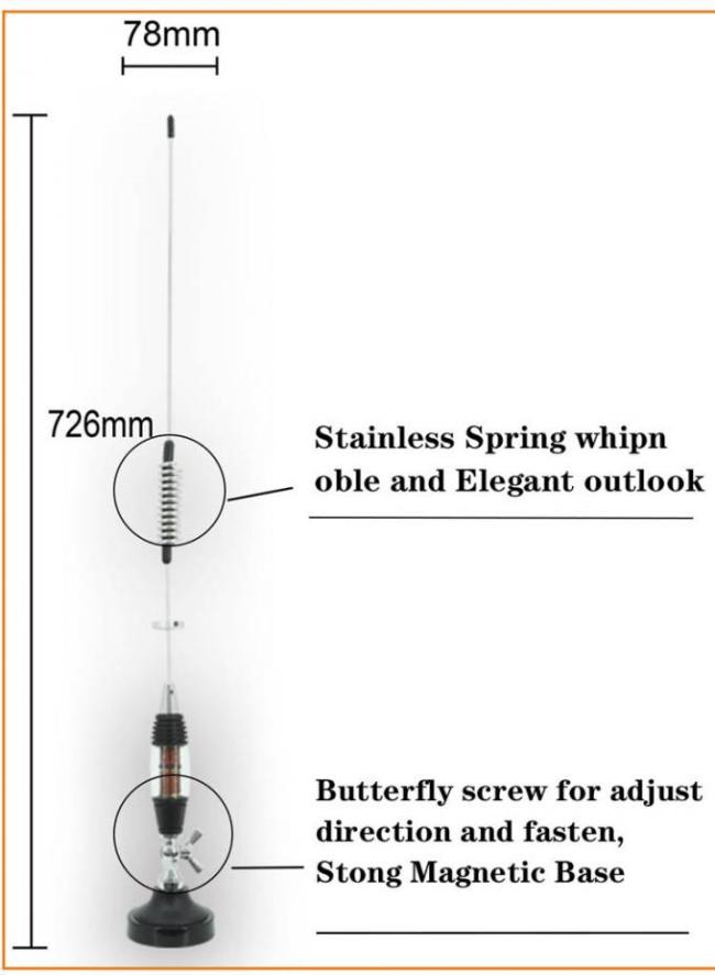 50Ohm 27Mhz External Car GPS Antenna For Mobile Radio Communications 0