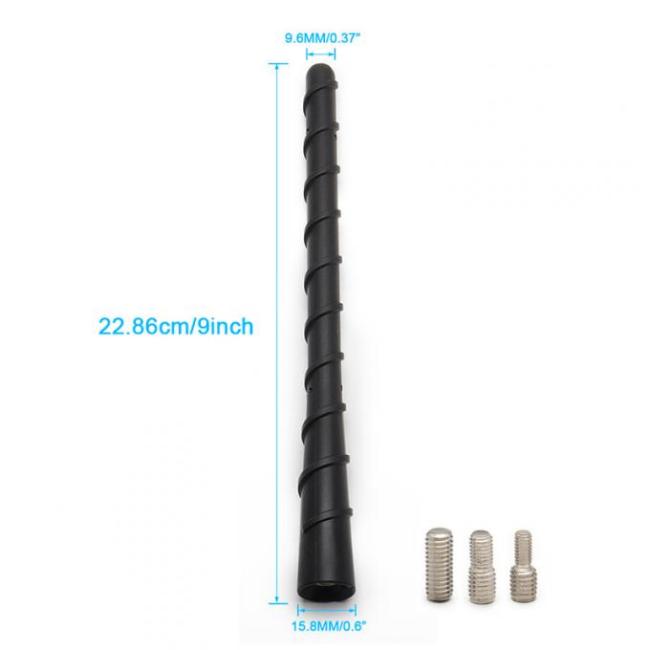 For GM Wash Proof Short Replacement Antenna Spiral Direct Flexible Rubber Antenna with Optimized FM/AM Radio Reception 1