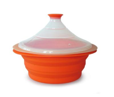 China O silicone o navio vegetal de dobramento 1350ML de 2 camadas dobra-se acima à venda