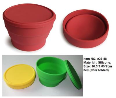 Cina Cassaforte pieghevole 9.8*6.5cm di a microonde della piccola dei bambini di microonda ciotola del silicone in vendita